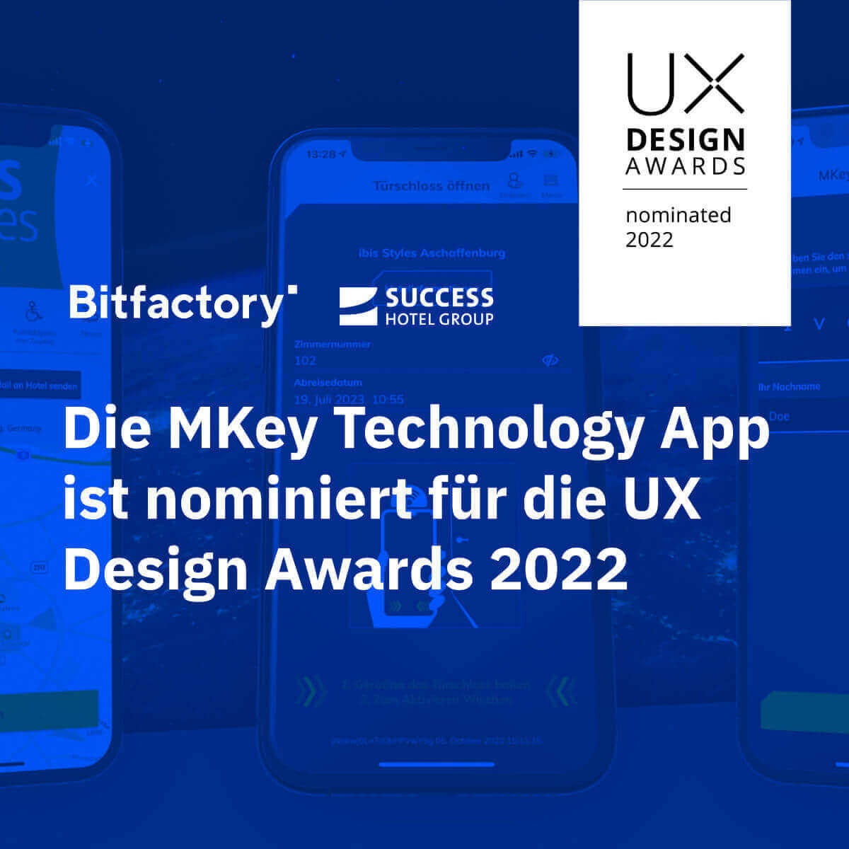 Nominierung für den UX Design Award mit MKey Technology - Bitfactory - Partner für App ...
